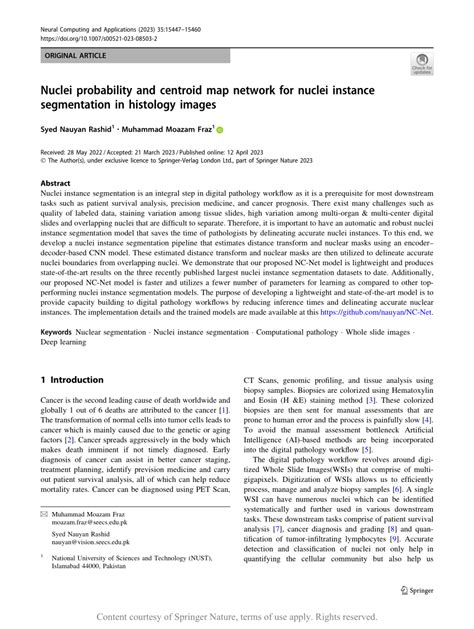 Nuclei Probability And Centroid Map Network For Nuclei Instance
