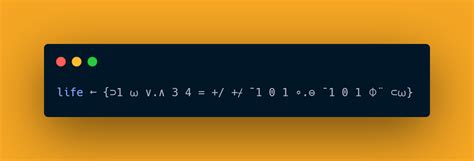 Conways Game Of Life Implemented In One Line In Apl Rprogrammingbeauty