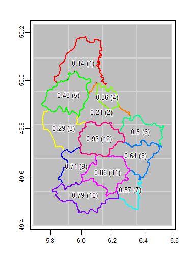 R Rasterizing Polygons With Complicated Weighting Stack Overflow
