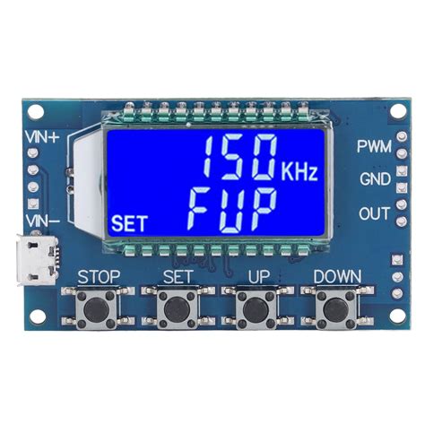 Pwm Pulse Square Rectangular Wave Signal Generator Module With Lcd