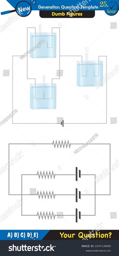 Physics Basic Electric Circuits Next Generation Stock Vector Royalty Free 2147139095