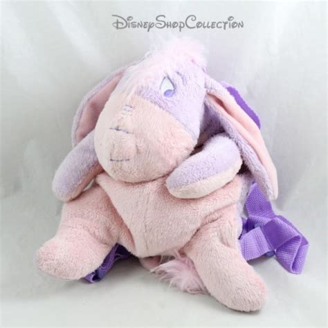 Donkey Plush Backpack Disney Store Eeyore Purple Eeyore 32 Cm