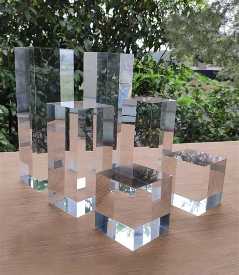 Spring Sign Custom Acrylic Display Block Clear Custom Logo Plexiglass