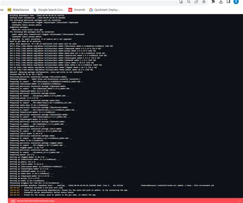 Error Trying To Deploy App Deployment Streamlit
