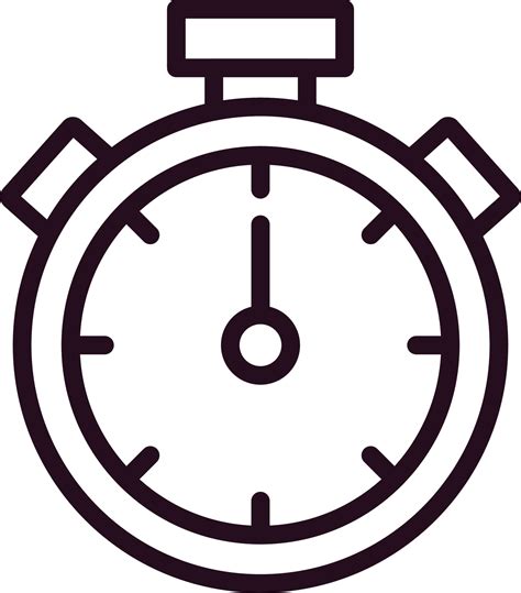 Stopwatch Vector Icon 19621641 Vector Art At Vecteezy