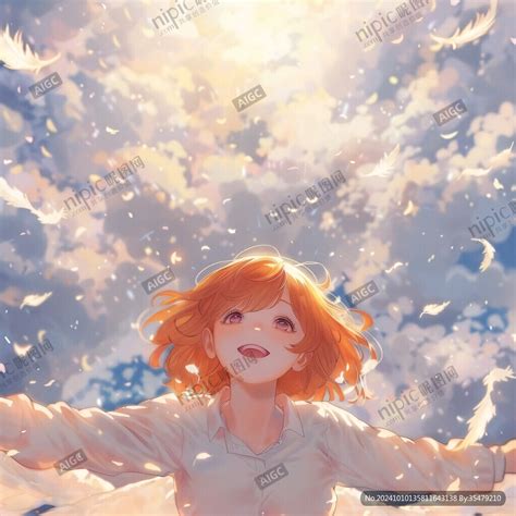 ai创作图梦幻少女插画 放飞梦想女孩 蓝天白云女孩插画 梦幻女孩插画 青春背景梦的翅膀 插画梦幻女孩 翅膀飞翔放飞青春翅膀 插画夕阳下 光线