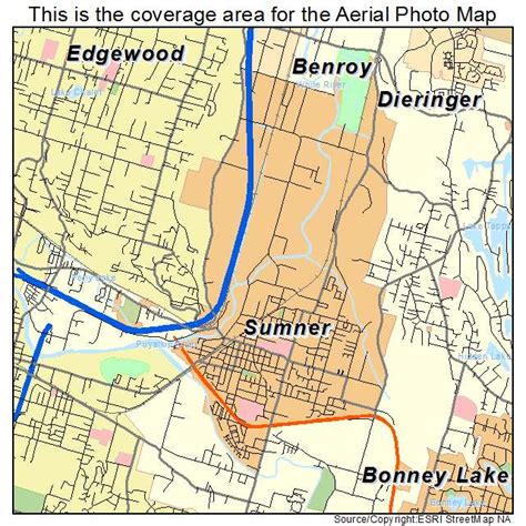 Aerial Photography Map Of Sumner Wa Washington