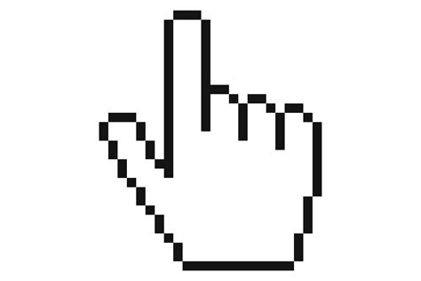 Forefinger Cursor In Pixel Style Pointi Graphic By Microvectorone