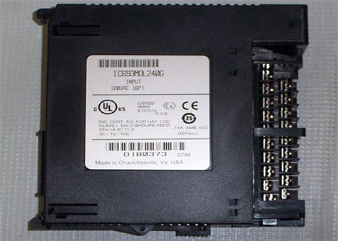 Ge Fanuc Input Ethernet Input Module 16pt Relay Interface Module