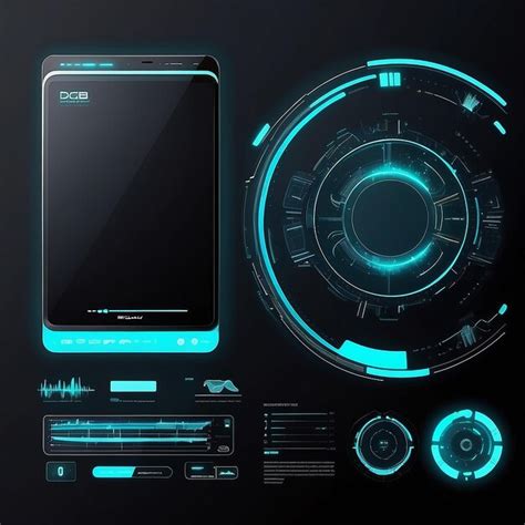 Premium Photo HUD Mockup Futuristic Interface Digital Display Scifi Elements Headsup Display