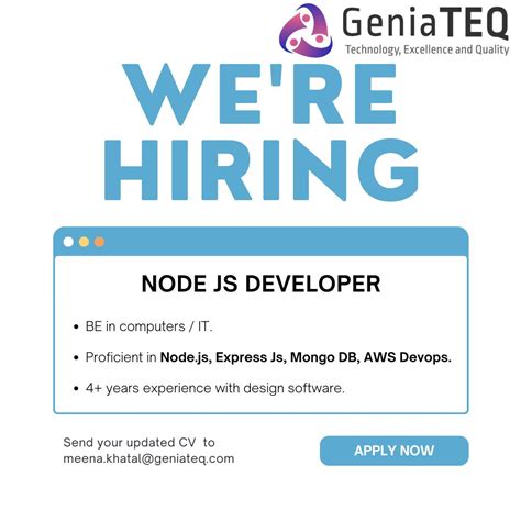 Connection Hiring Nodejsdeveloper Nodejs Express Mongodb Aws