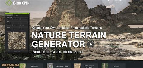 IClone Nature Terrain Generator Plugin Free Daz D Models