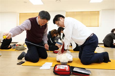 인천광역시교육청 본청 교직원 대상 심폐소생술 등 응급처치 교육