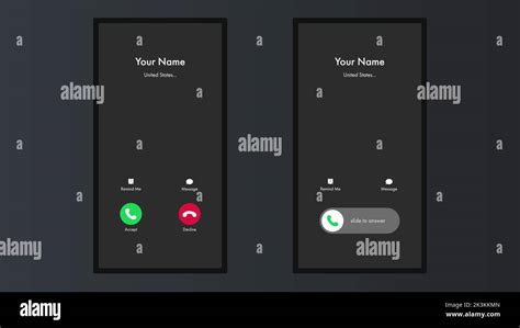 Android Call Screen Psd