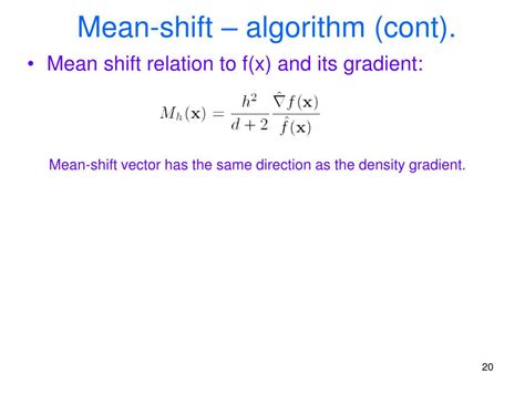 Ppt Vision Topics Seminar Mean Shift Powerpoint Presentation Free