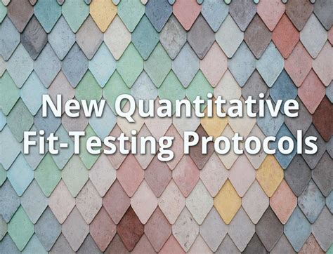 Oshas New Quantitative Fit Testing Protocols Isi Environmental