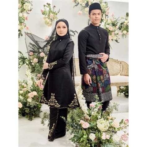 Baju Kahwin Hitam Gold Baju Pengantin Perempuan Black Gold Xxl Baju Bertunang Baju Nikah