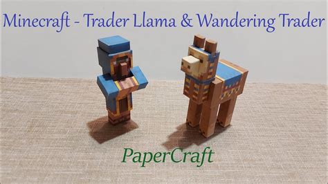 012 Minecraft Trader Llama And Wandering Trader Papercraft Model 🙂 012 Minecraft Trader Llama And Wandering Trader Papercraft Model 🙂