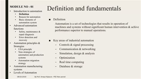 Introduction To Automation Module PDF
