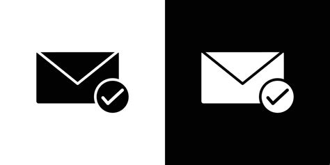 Check Message Icon Flat Art Illustration In Outline 50571712 Vector Art At Vecteezy