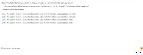 Solved Determine Whether The Following Problem Involves A