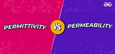 Permittivity And Permeability Geeksforgeeks