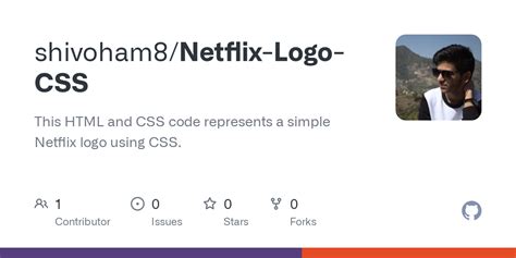 github shivoham8 netflix logo css this html and css code represents a simple netflix logo
