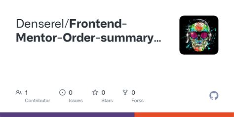 github denserel frontend mentor order summary card