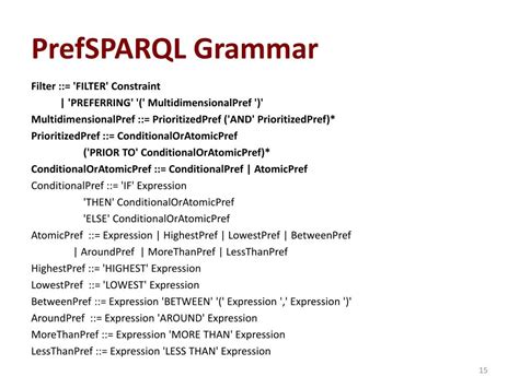 Ppt Sparql With Qualitative And Quantitative Preferences Powerpoint Presentation Id 3542618