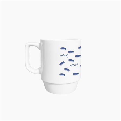 [블럭 라이트 머그컵] 고래 떼 위드굿즈