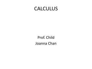 PPT Calculus PowerPoint Presentation Free Download ID 2500383