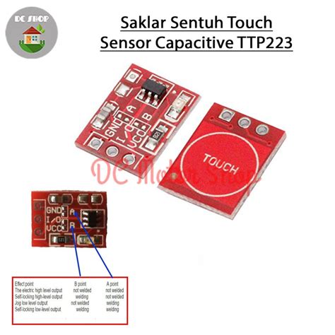 Saklar Sentuh Touch Sensor Capacitive TTP223 Switch Arduino 1 Channel Lazada Indonesia