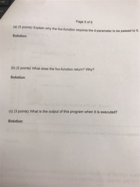 Solved 4 Consider The Following C Program Page 4 Of 9 1
