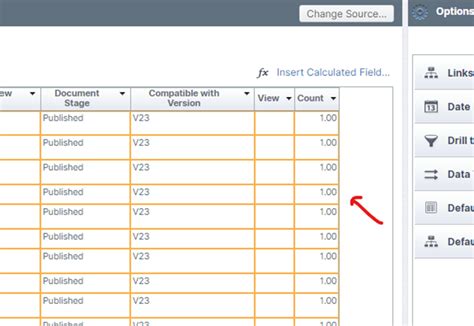 using a calculated field to help with row count against imported data