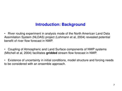 Ppt Ensemble Streamflow Forecasting With The Coupled Gfs Noah