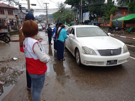 မိုးကုတ်မြို့နယ်၌ ကိုဗစ်ရောဂါ ပြန့်ပွားမှုမှ ကြိုတင်ကာကွယ်နိုင်ရန် Mask Campaign ပြုလုပ