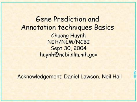 Ppt Gene Prediction And Annotation Techniques Basics Powerpoint Presentation Id 152269
