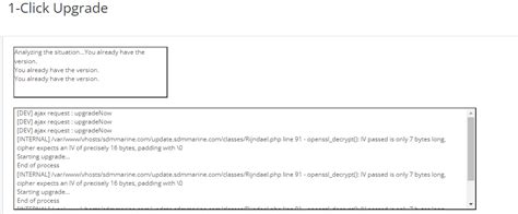 1 Click Upgrade Fails Upgrading Prestashop From A Previous Version
