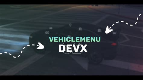 Devx Vehiclemenu Free Standalone Fivem Youtube