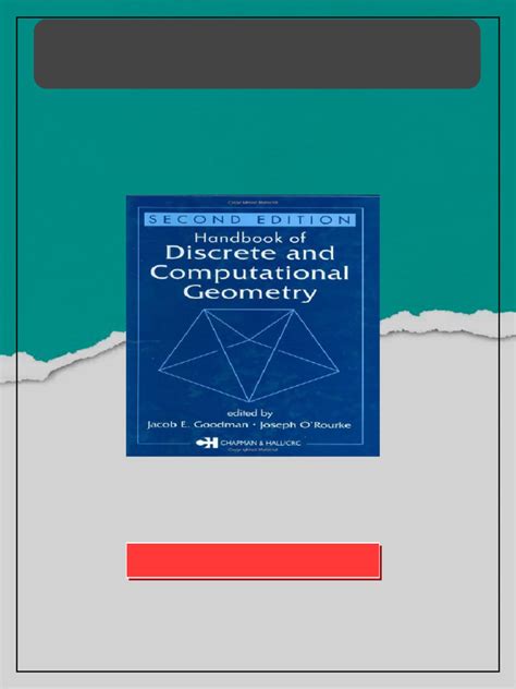 Handbook Of Discrete And Computational Geometry 2nd Ed Edition Jacob E Goodman Full Pdf