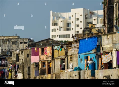 The Facades Of Typical Homes Of Poor Working Class Indians Similar To