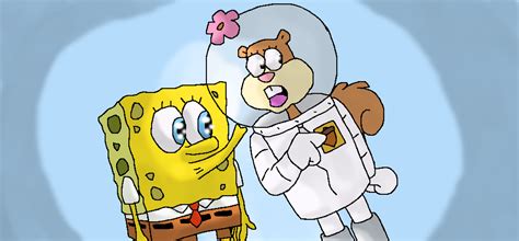 Spongebob Kissng Sandy By Mojo1985 On Deviantart