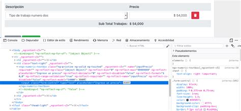 Html Ngx Numeric Textbox Align Right Stack Overflow