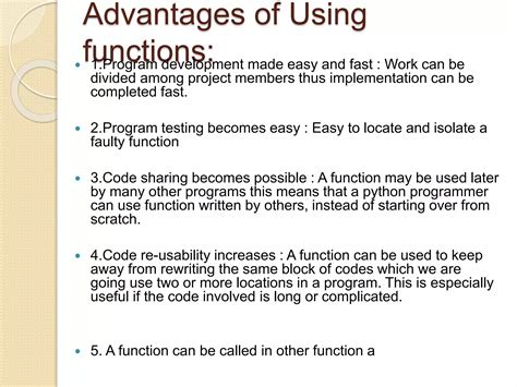 Functions In Python Ppt