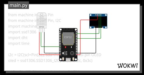 Percobaan Temperature Humidity Sensor Sensor Dht Wokwi Esp32