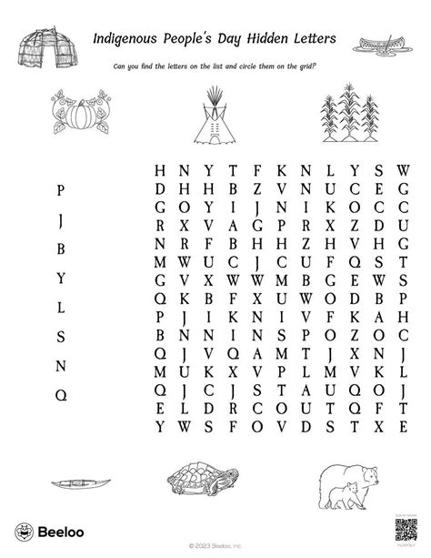 Indigenous Peoples Day Themed Word Searches • Beeloo Printable Crafts