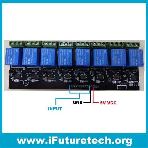 5V 8 Channel Relay Module Pinout Features Working 55 OFF
