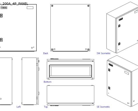 Typical STANDALONE MDB Panel Incomer MCCB 200A 4P Adjustable Panels And Parts Shopping