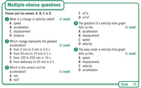 Velocity And Speed Quiz At Brandon Myers Blog