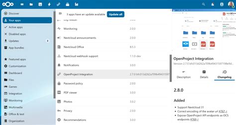 Openproject Integration App For Nextcloud Released In Version 2 8 0 Openproject Open Source